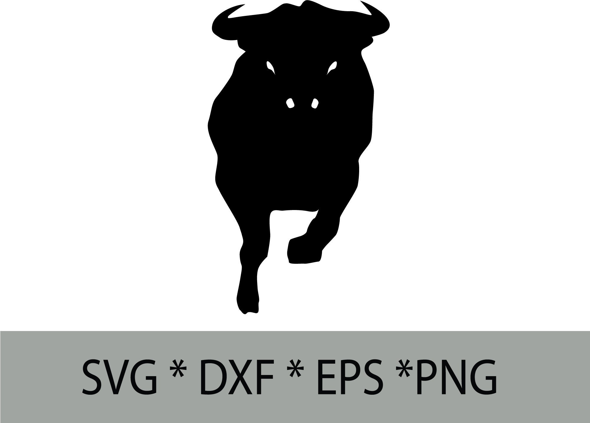 Bull Svg, Bull Clipart, Bull Files for Cricut, Bull Cut Files for ...