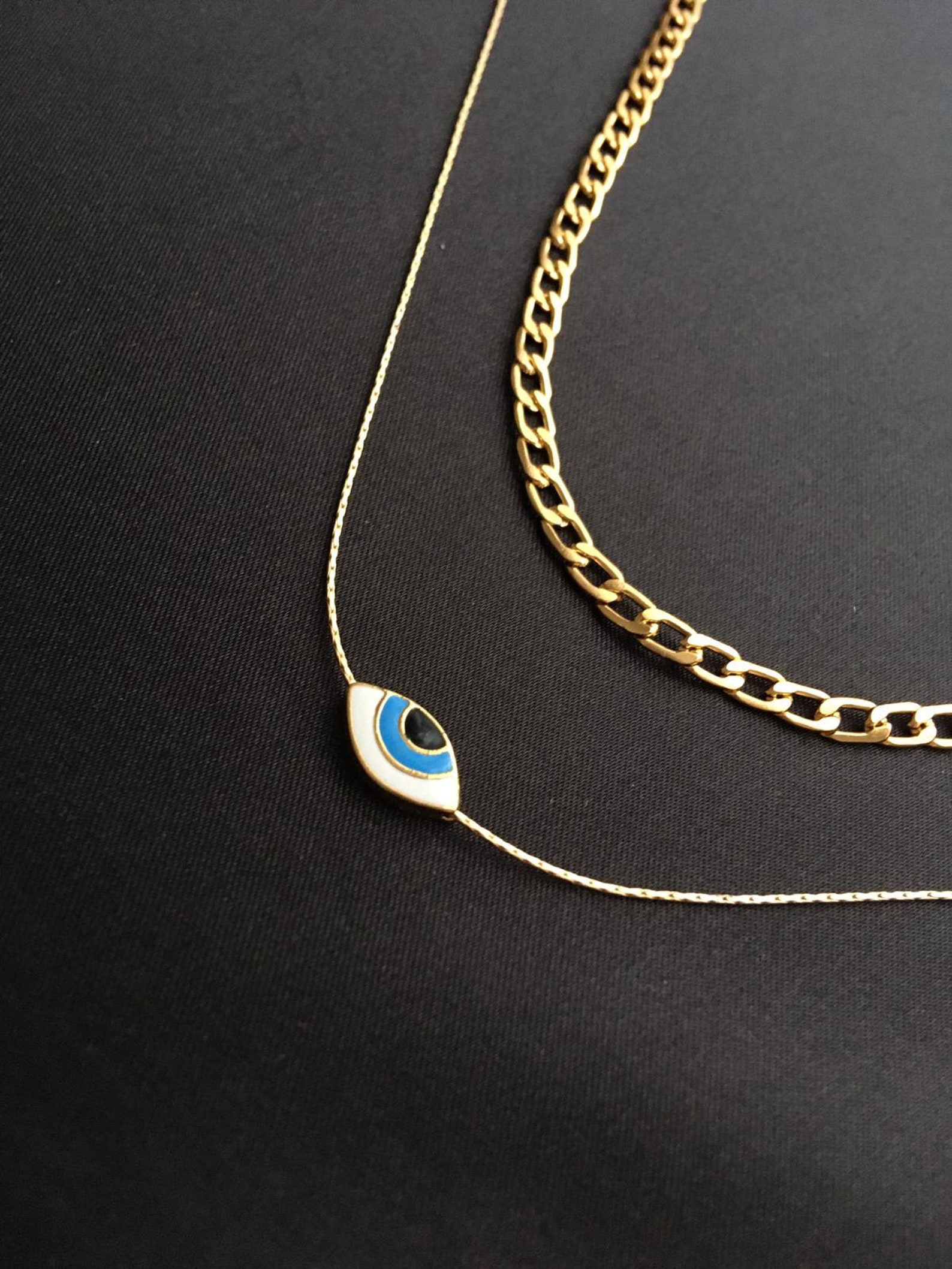 Evil Eye Necklace and Chain - Etsy