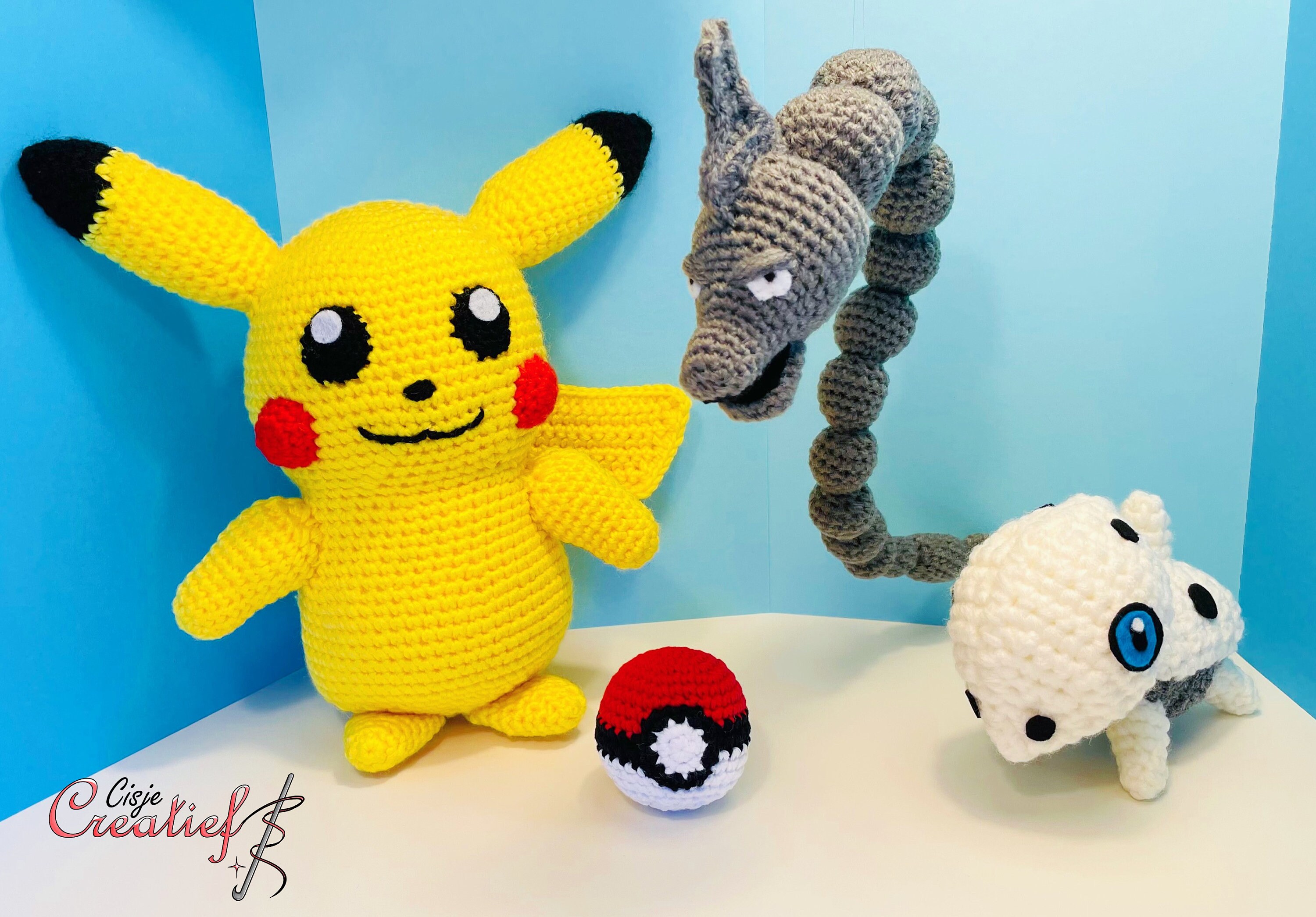 Onix Pokémon 095 Crochet Pattern Amigurumi PDF dutch Cisjecreatief - Etsy