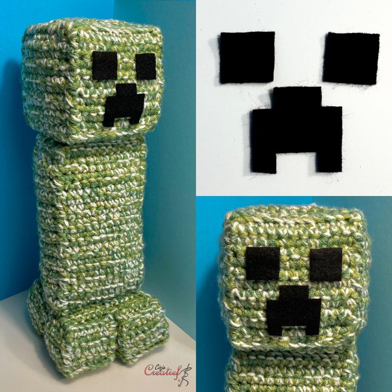 Creeper Minecraft - Amigurumi Crochet Pattern PDF (english / Dutch) ~ Cisjecreatief - Etsy