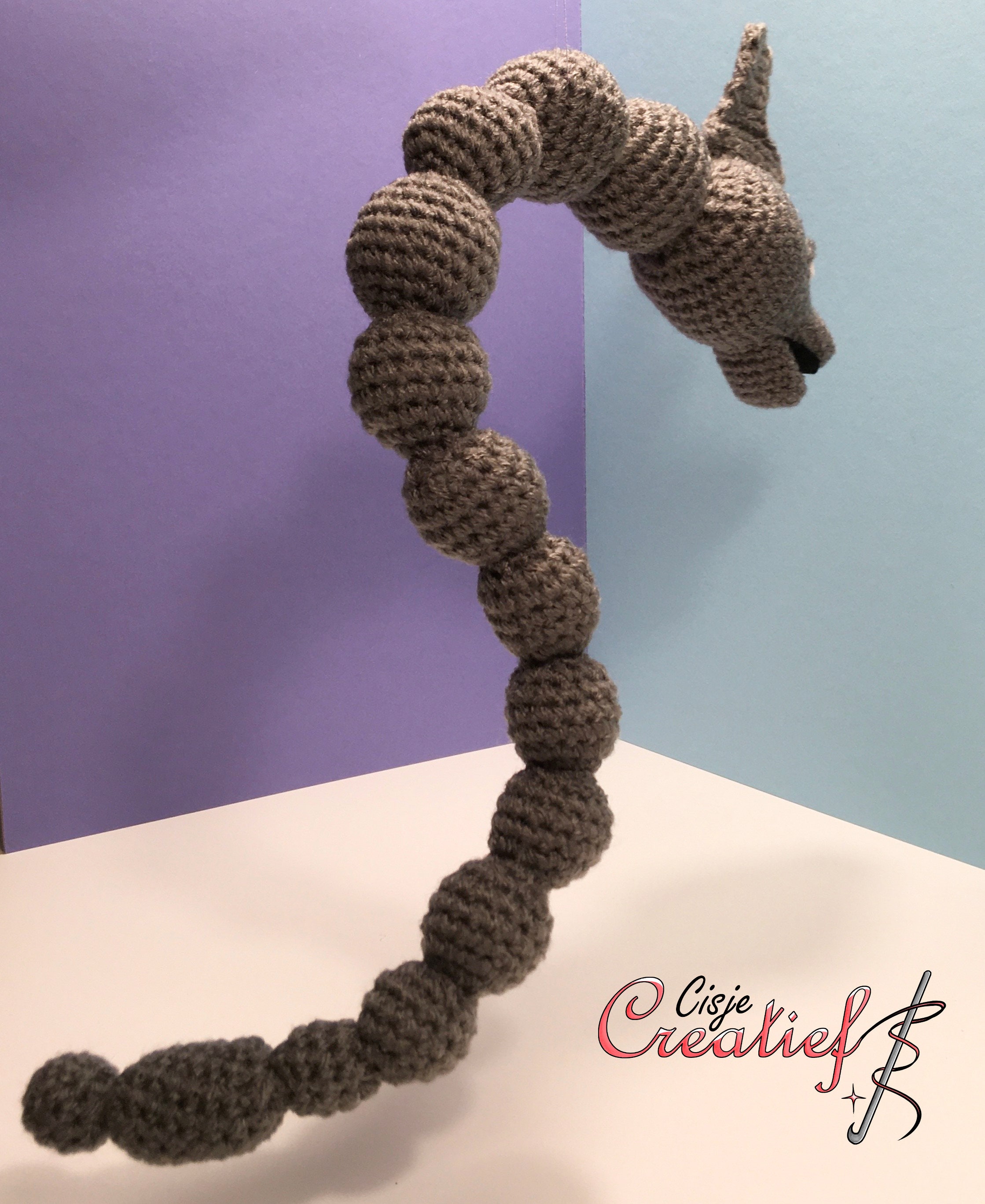 Onix - Pokémon 095 Amigurumi Crochet Pattern PDF (english / Dutch ...