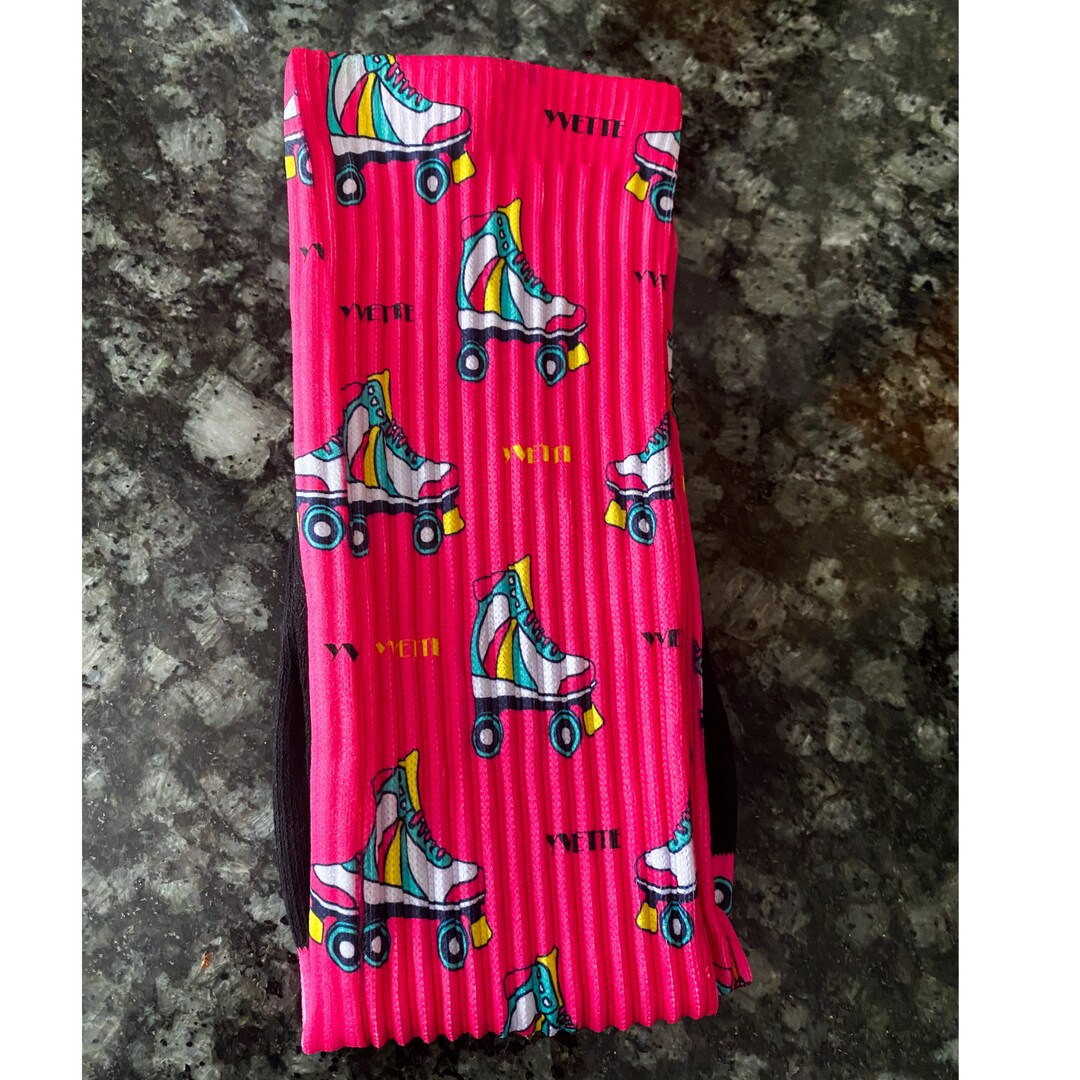 Roller Skating Socks/bespoke Socks/unique Socks/hand Printed/unisex ...