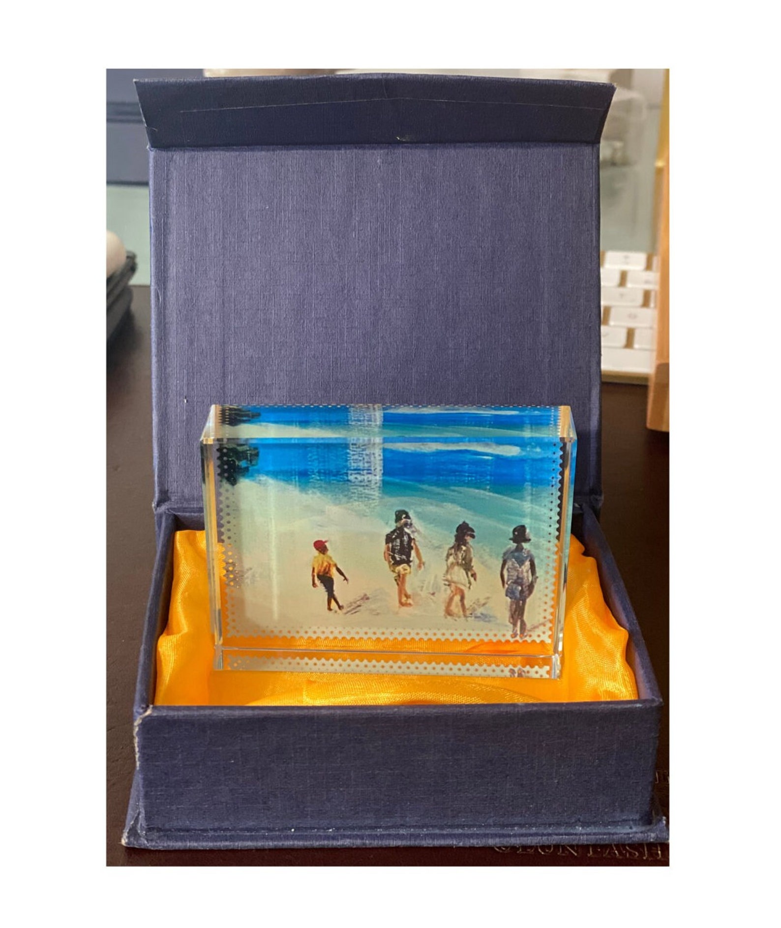 Personalised Photo/ Personalised Photo Block/ Crystal Glass Photo Block ...