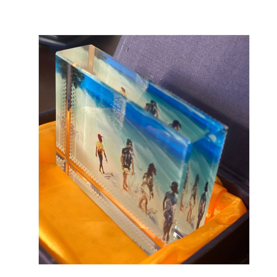 Personalised Photo/ Personalised Photo Block/ Crystal Glass Photo Block ...
