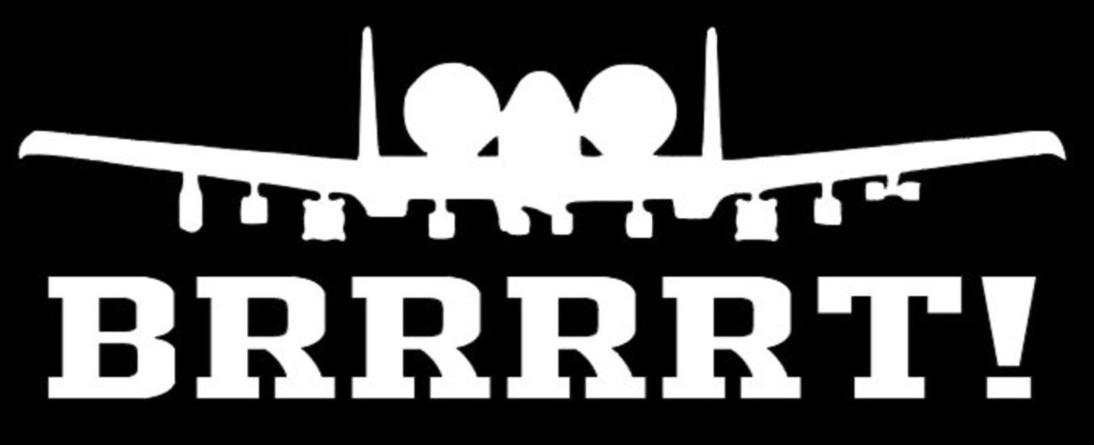 A-10 Warthog BRRRT! Premium Vinyl Decal - Etsy