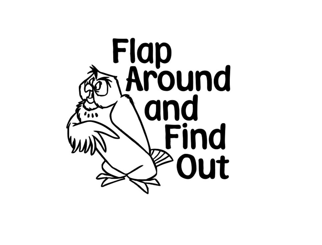 Flap Around and Find Out Vinyl Decal - Etsy