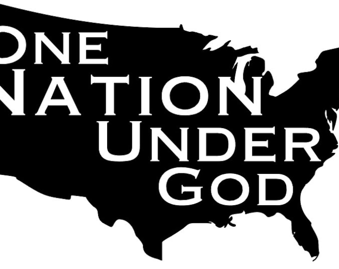 God Over Government Sticker/decal, One Nation Under God or a Nation ...