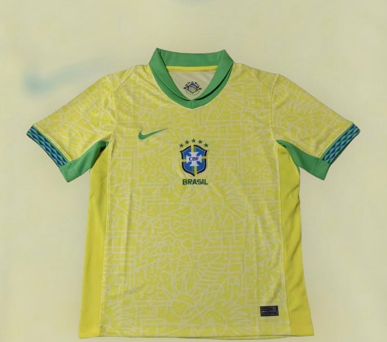 Brazil Home Football Kit/jersey 2024 Vintage Retro - Etsy