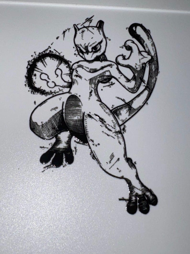 AYN Thor Mewtwo Pokemon Nintendo DS Decal | Retro Gaming Console ...