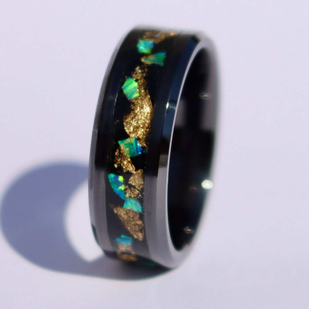 The Pot of Gold Ring, Handmade Black Ceramic Ring, St. Patrick's Day ...