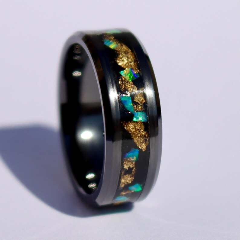 The Pot of Gold Ring Handmade Black Ceramic Ring St. - Etsy