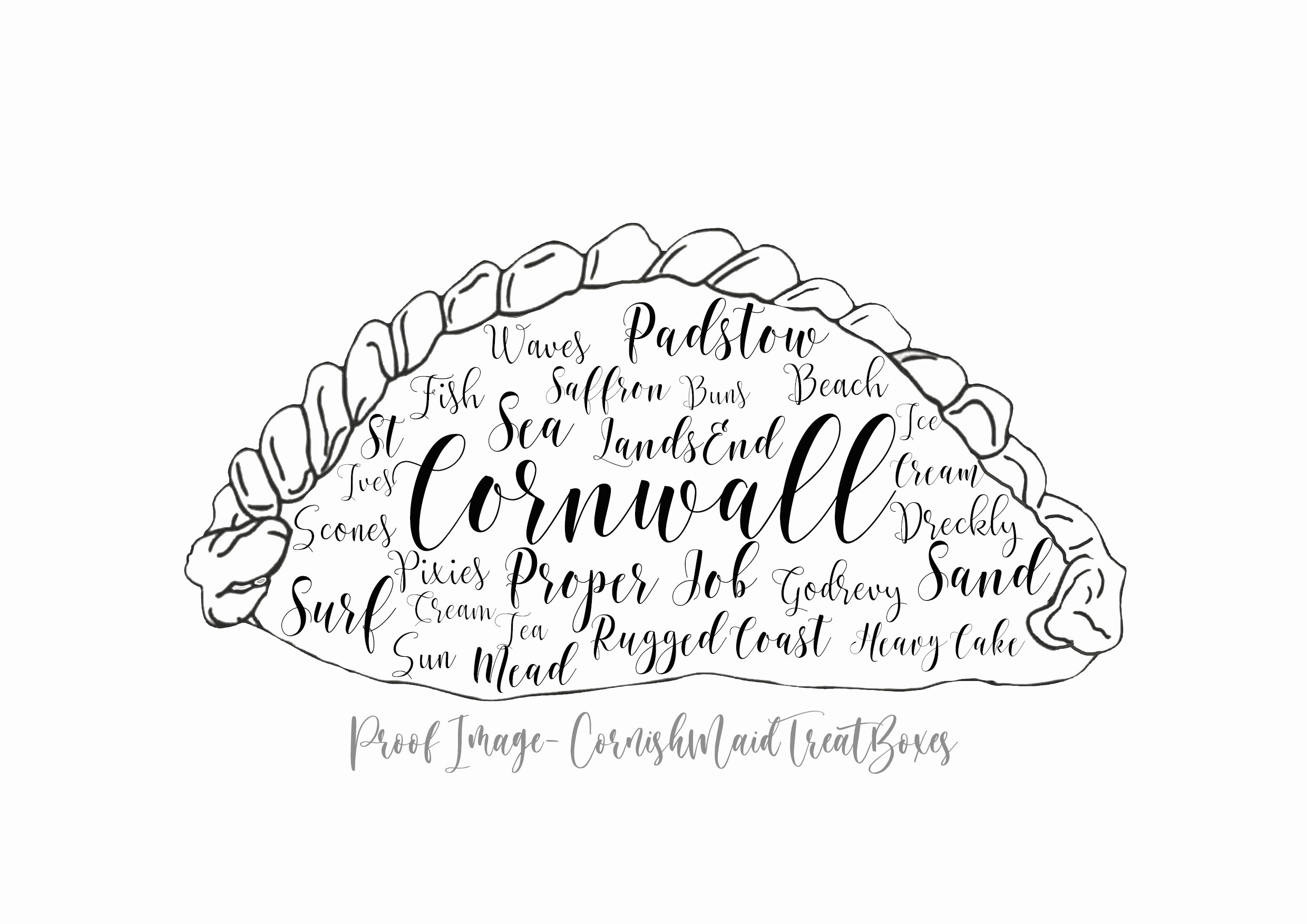 Cornwall Gift /Digital Download/ Cornish Gift/ Word Art Print | Etsy