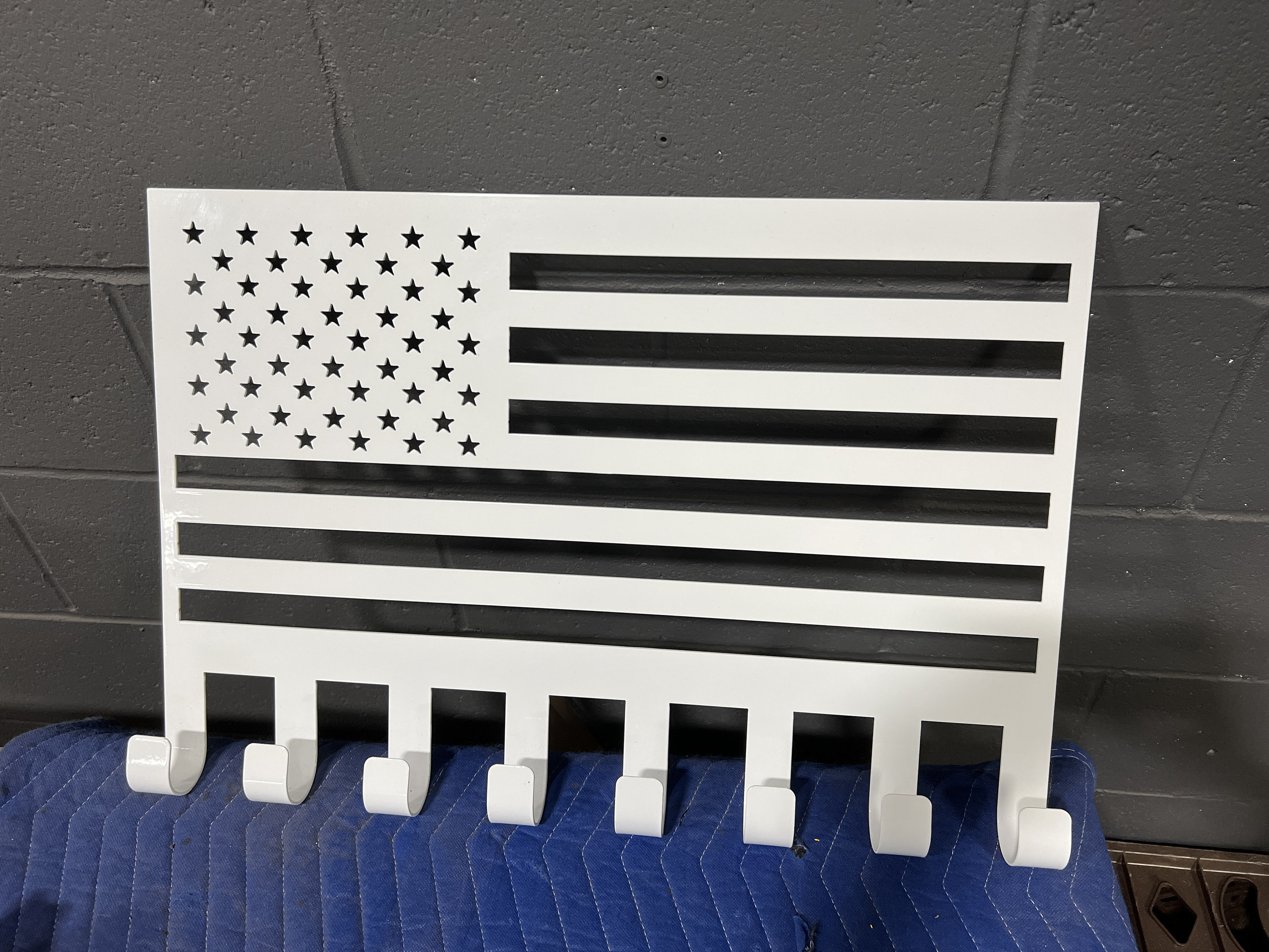 USA Flag Theme Coat Rack Design DXF File - Etsy