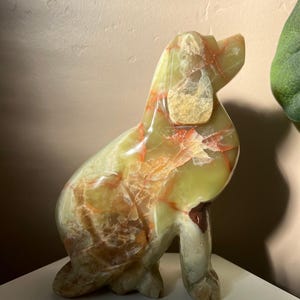 Onyx Dog | Green Onyx Dog | Onyx Puppy | Onyx Crystal - Etsy