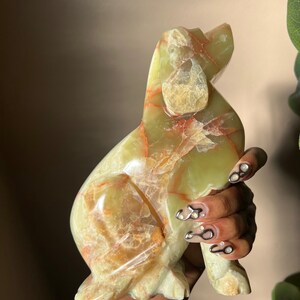 Onyx Dog | Green Onyx Dog | Onyx Puppy | Onyx Crystal - Etsy