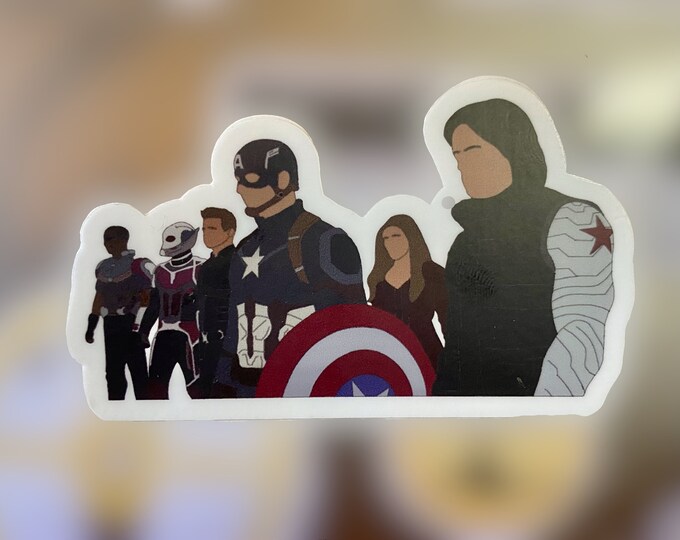Team Captain America Sticker - Etsy