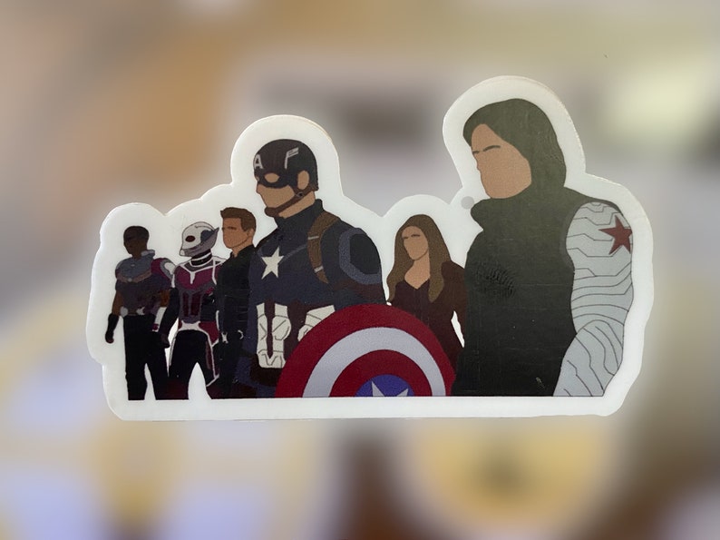 Team Captain America Sticker - Etsy
