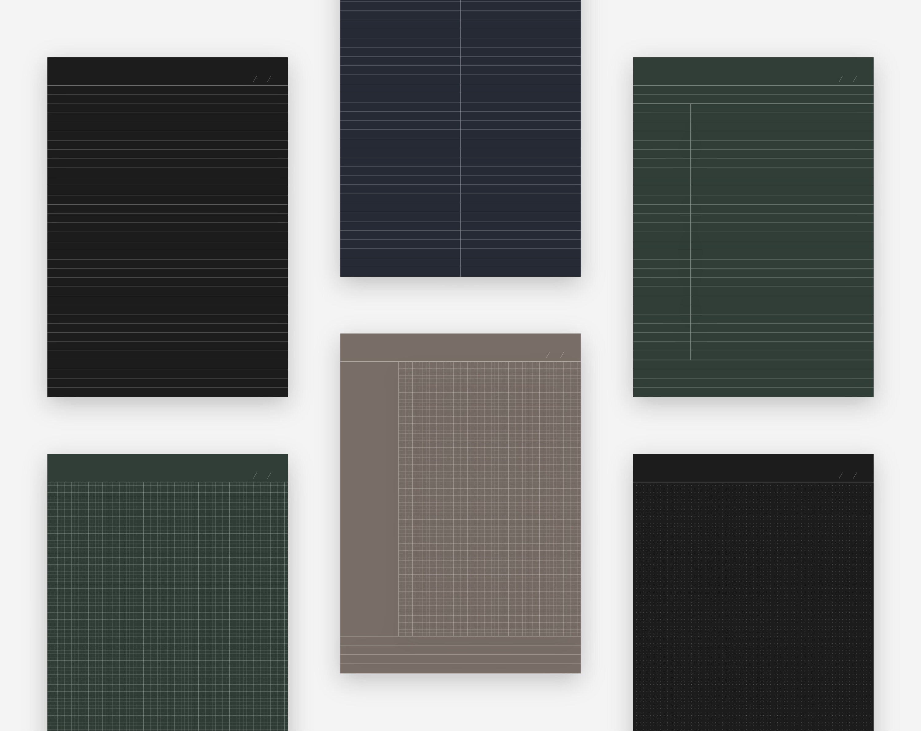 Digital Notebook Printable A4 Minimalist Design With - Etsy