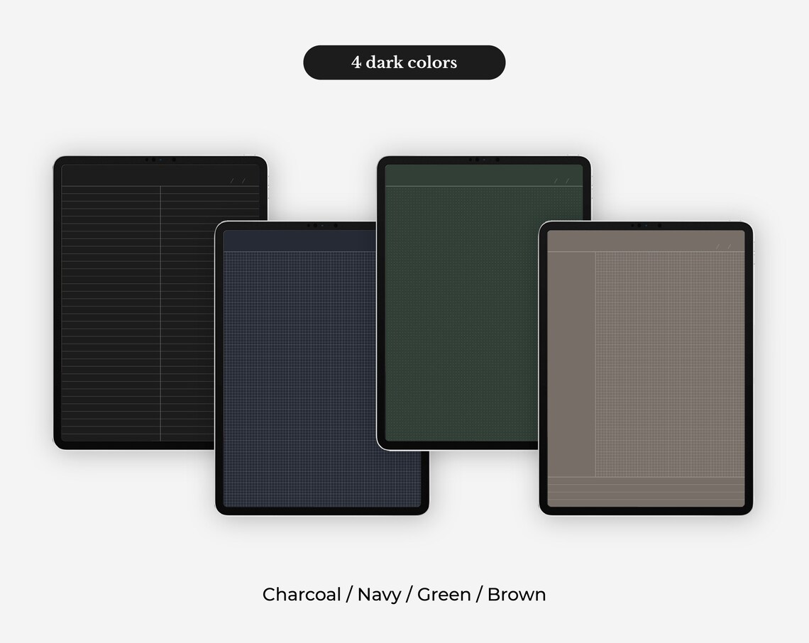 Digital Notebook Printable A4 Minimalist Design With - Etsy