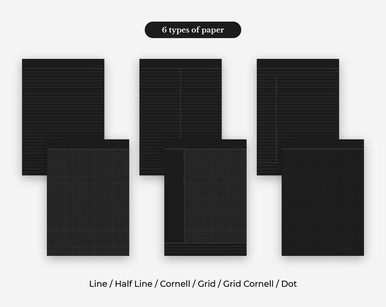 Digital Notebook Printable A4 Minimalist Design With - Etsy