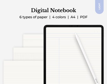 Digital Notebook Printable A4 Minimalist Design With - Etsy