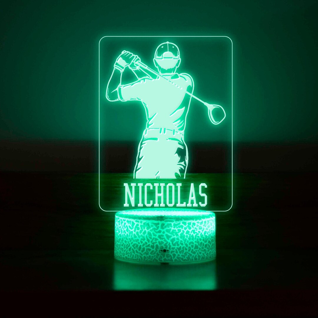 Golf Player Golf Night Light - Gifts for Golfers - Golf Club Decor ...