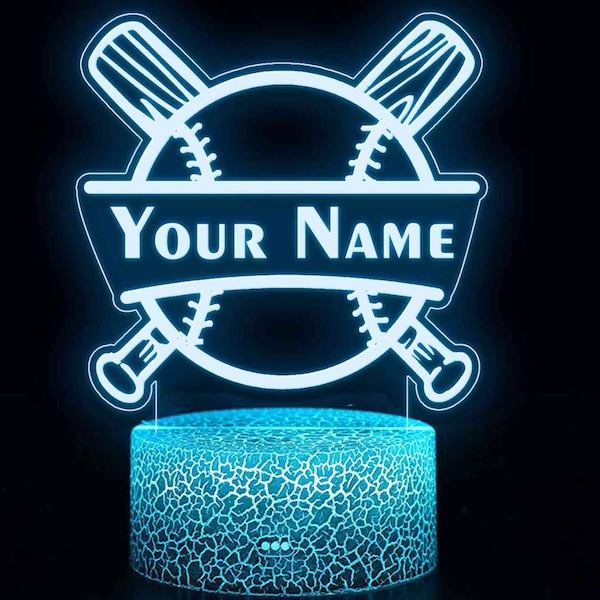 Baseball Lamp - Etsy