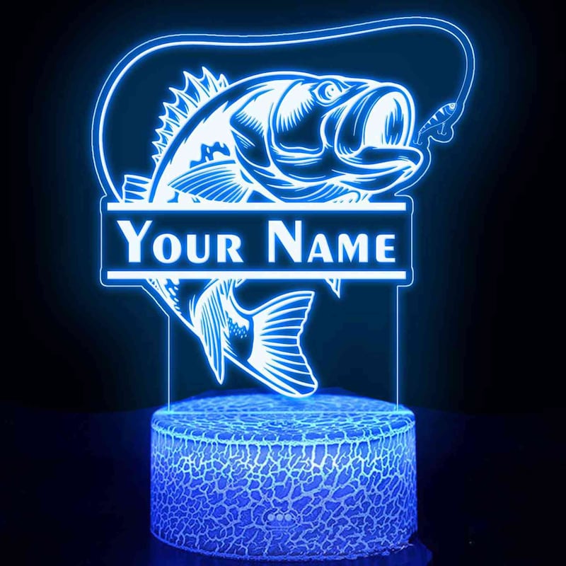 Dad Fishing Lamp - Etsy