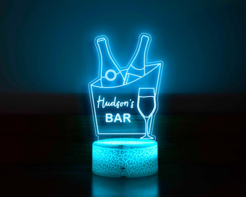 Customizable Cocktail Bar LED Sign – Personalized Night Light - Etsy