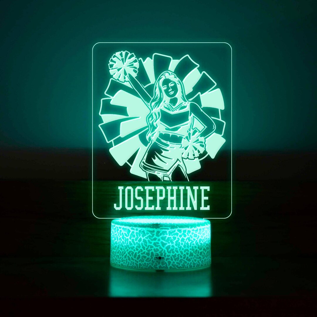 Cheerleading Girl Night Lights - Cheer Team Gift - Cheerleader Gifts ...