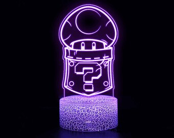 Super Mario Toad Neon - Etsy