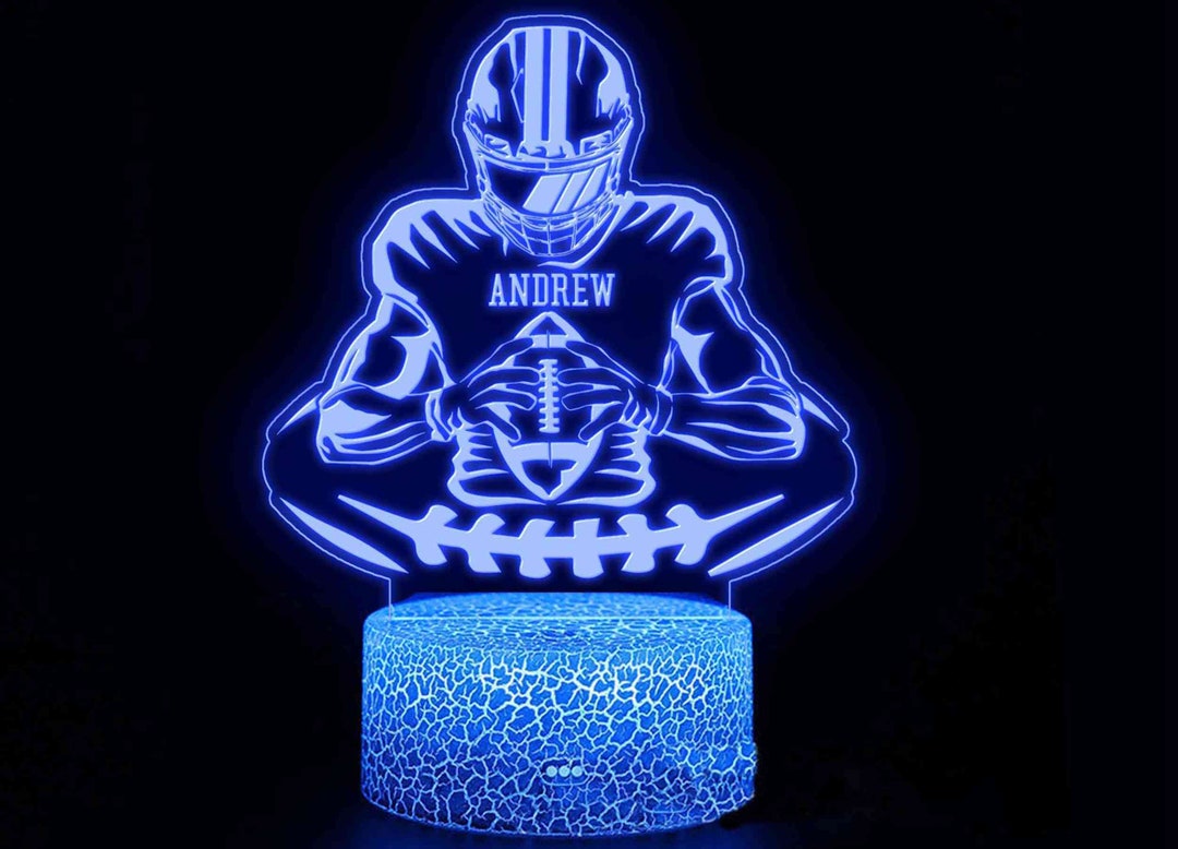 Personalized Night Lights, Football Player Gift, Custom Night Lights ...