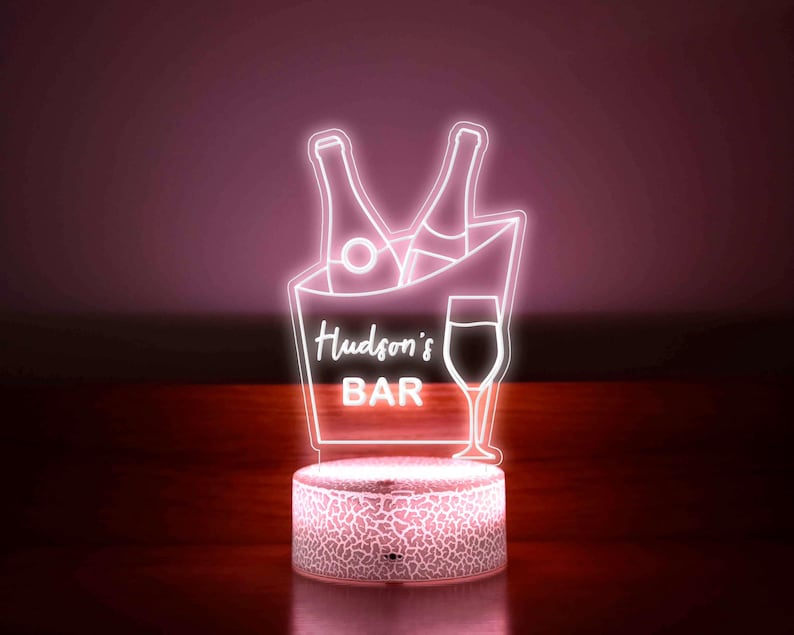 Customizable Cocktail Bar LED Sign – Personalized Night Light - Etsy