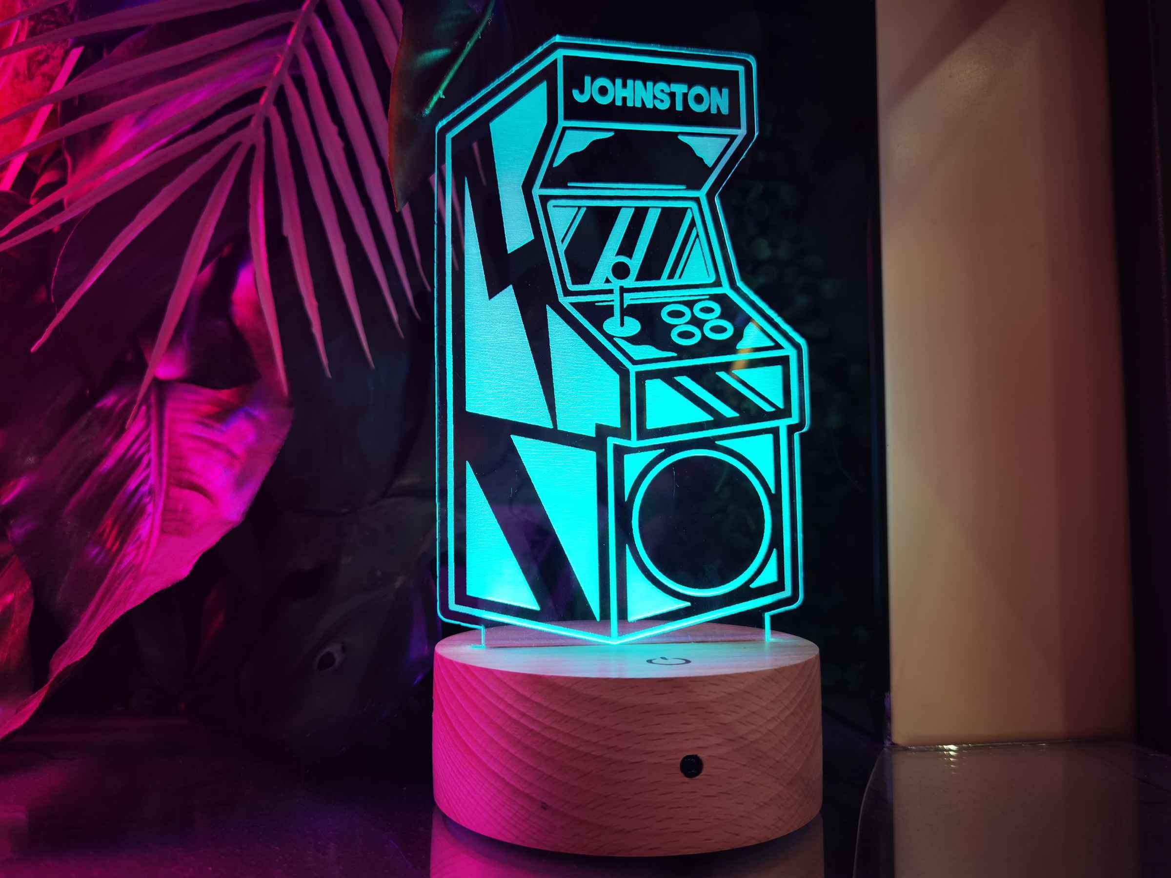 Lighting Gamer Night Light Acrylic Personalised Gift Colour Changing ...