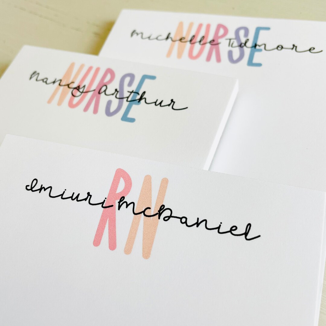 Personalized Nurse Notepad: Boho Medical Staff Gift - Etsy