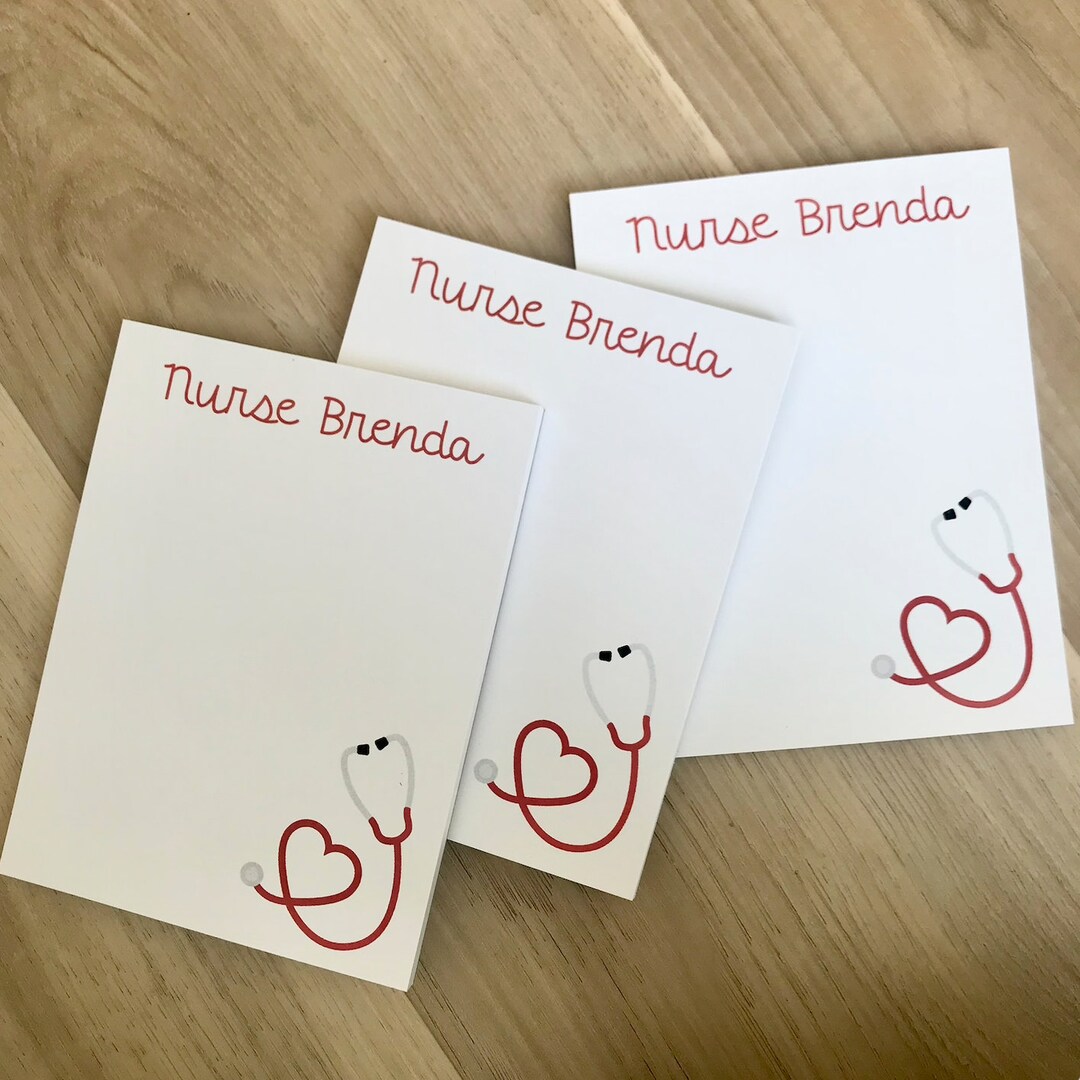 Stethoscope Notepad, Nurse Notepad, Nursing School Graduation Gift ...