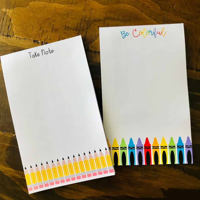 Pencil Teacher Notepad Teacher Gift Cute Teacher Gift - Etsy