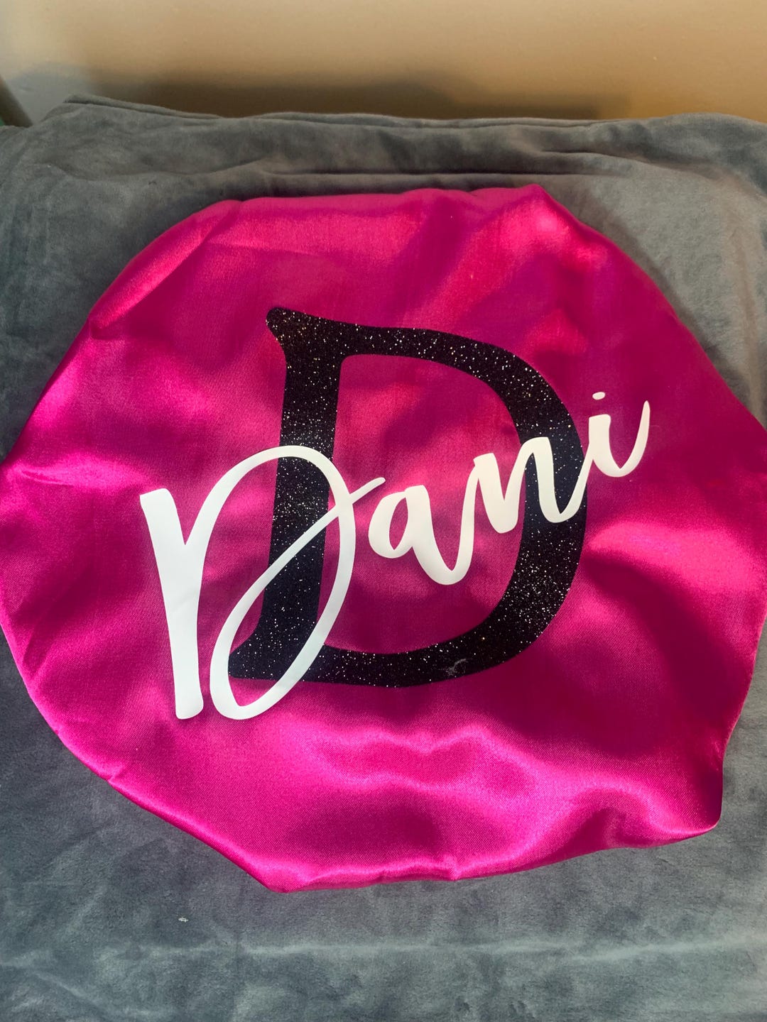 Customized Satin Bonnet With Wide Elastic Band - Etsy