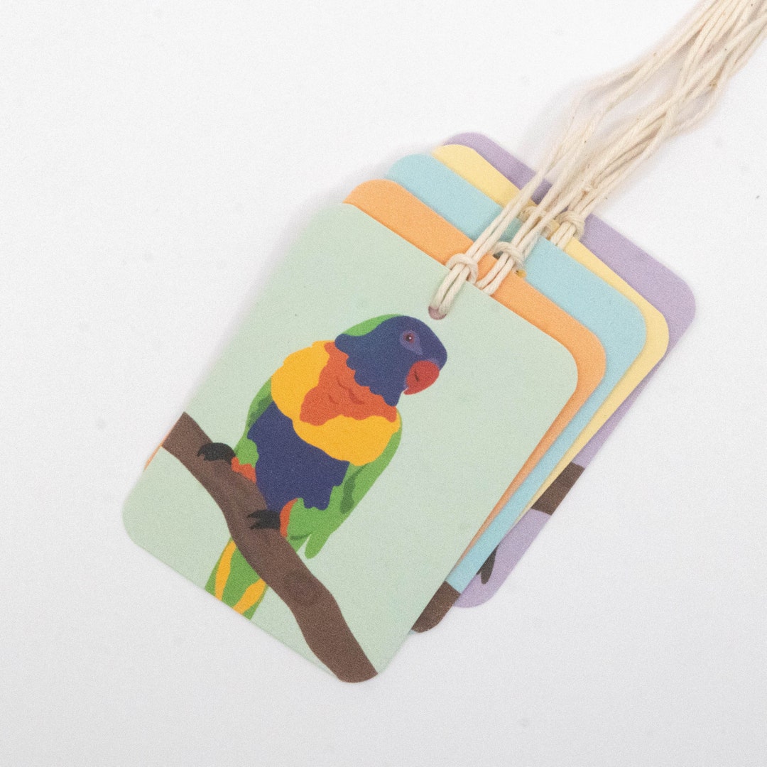 Australian Bird Gift Tags - Etsy