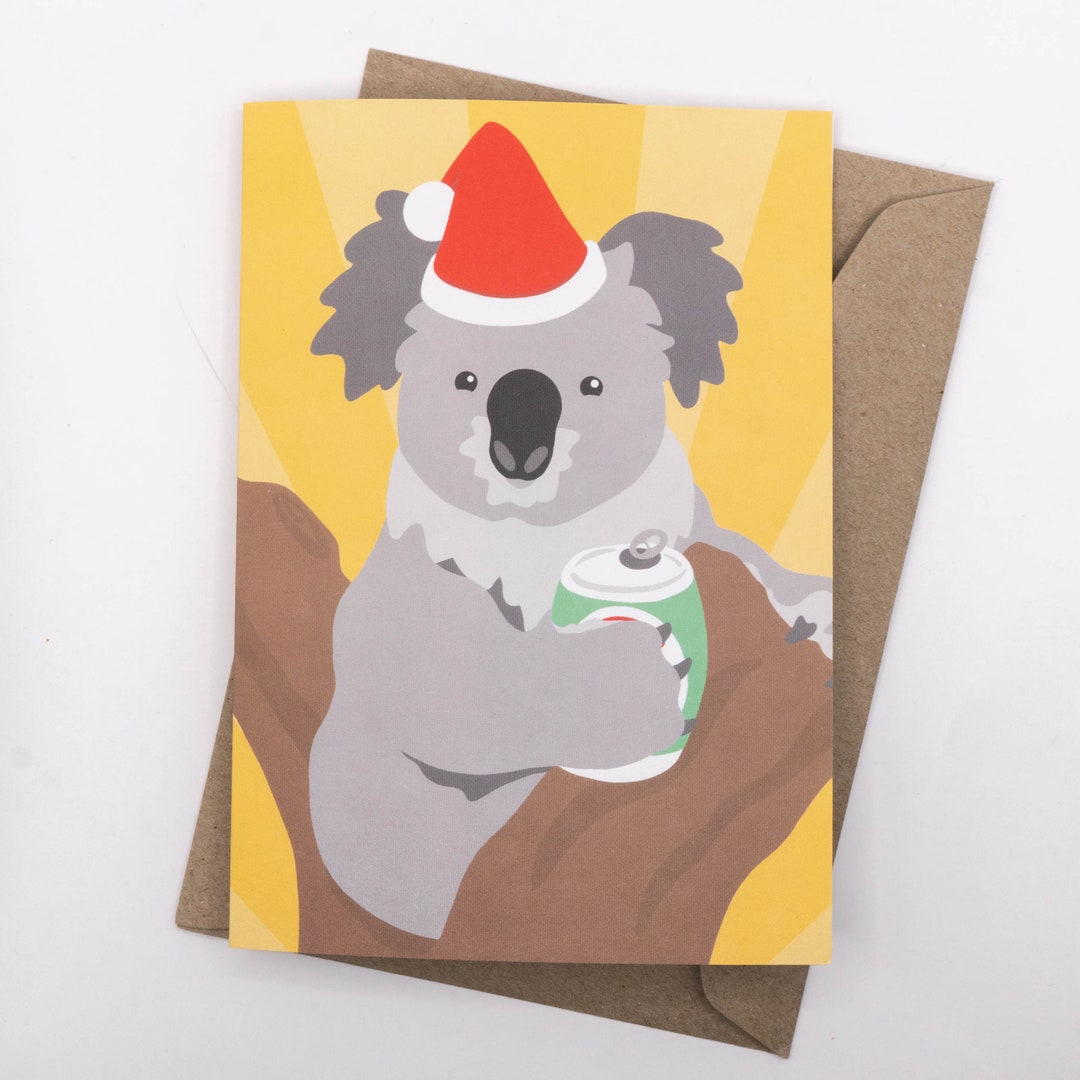Koala Christmas Card | Koala | Australian Animal | Australian Christmas ...