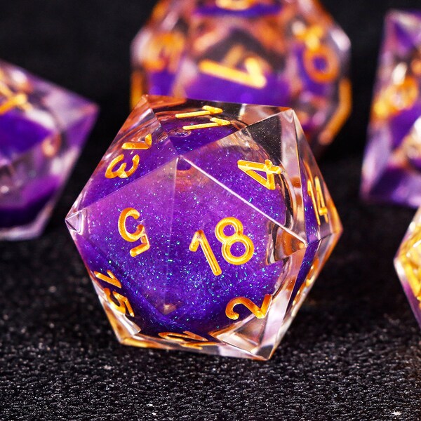 Purple Dice Set - Etsy