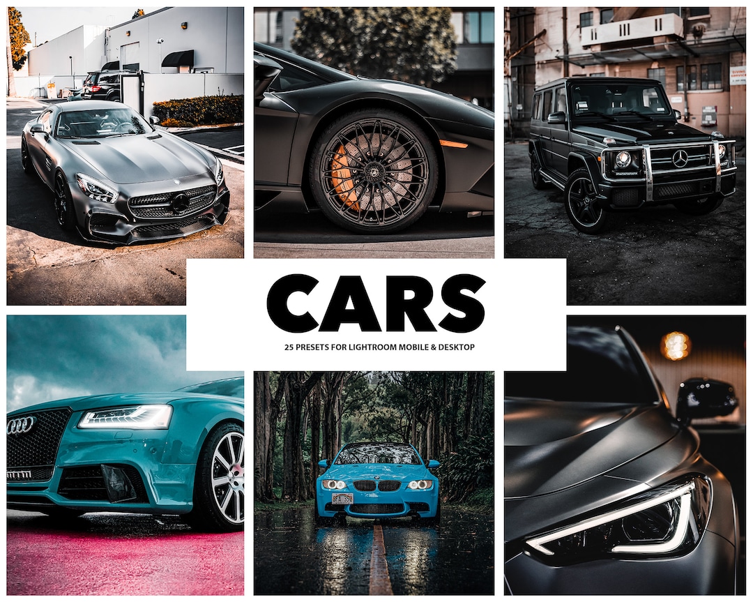 25 Car Presets for Lightroom Mobile & Desktop, DNG Filter for Cars ...