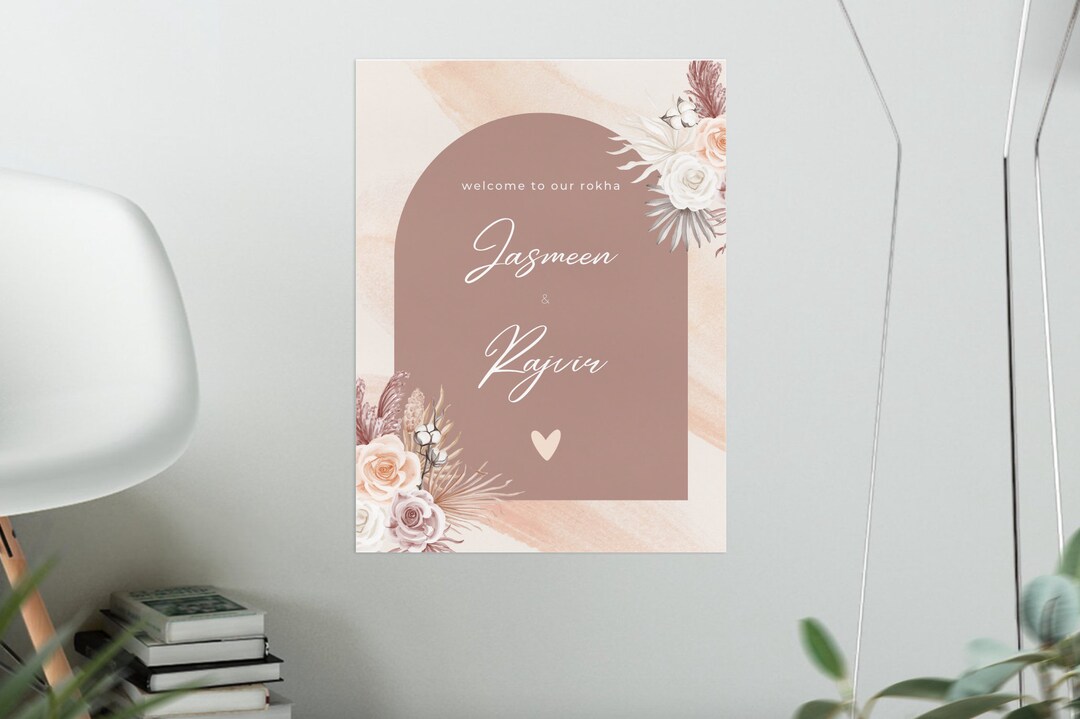 Rokha Welcome Sign Editable Canva Design DIGITAL FILE - Etsy