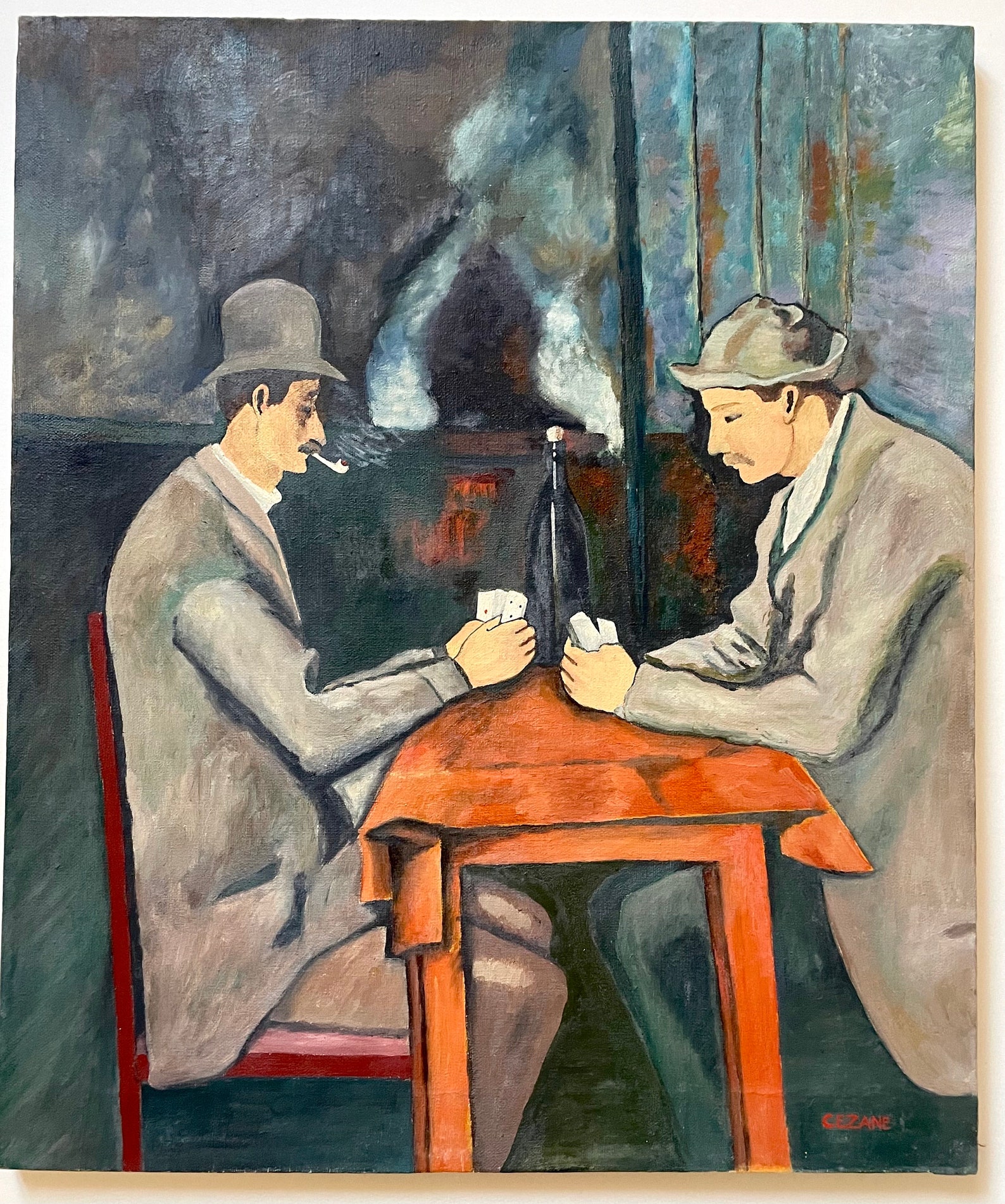 Paul Cézanne, Antique Oil Painting, Vintage, Portrait, Post ...