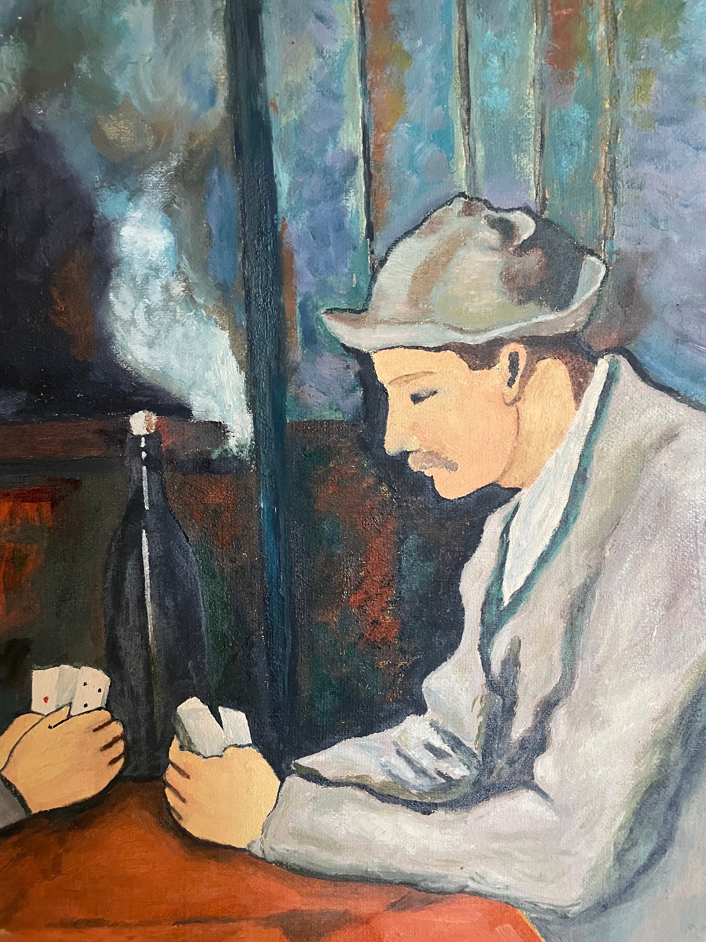 Paul Cézanne, Antique Oil Painting, Vintage, Portrait, Post ...