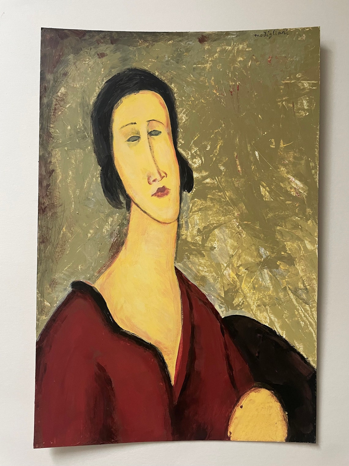 Amadeo Modigliani, Italian, Antique Painting on Board, Vintage, Signed ...