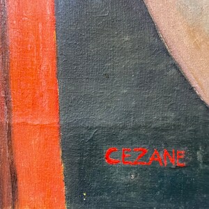 Paul Cézanne, Antique Oil Painting, Vintage, Portrait, Post ...