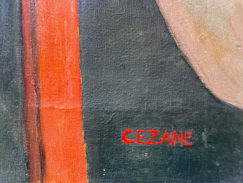 Paul Cézanne, Antique Oil Painting, Vintage, Portrait, Post ...