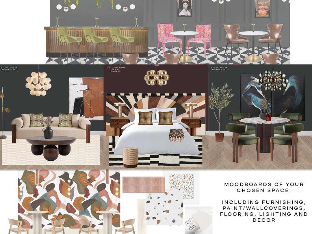 Interior Design & Shopping List 1-2 Rooms - Etsy