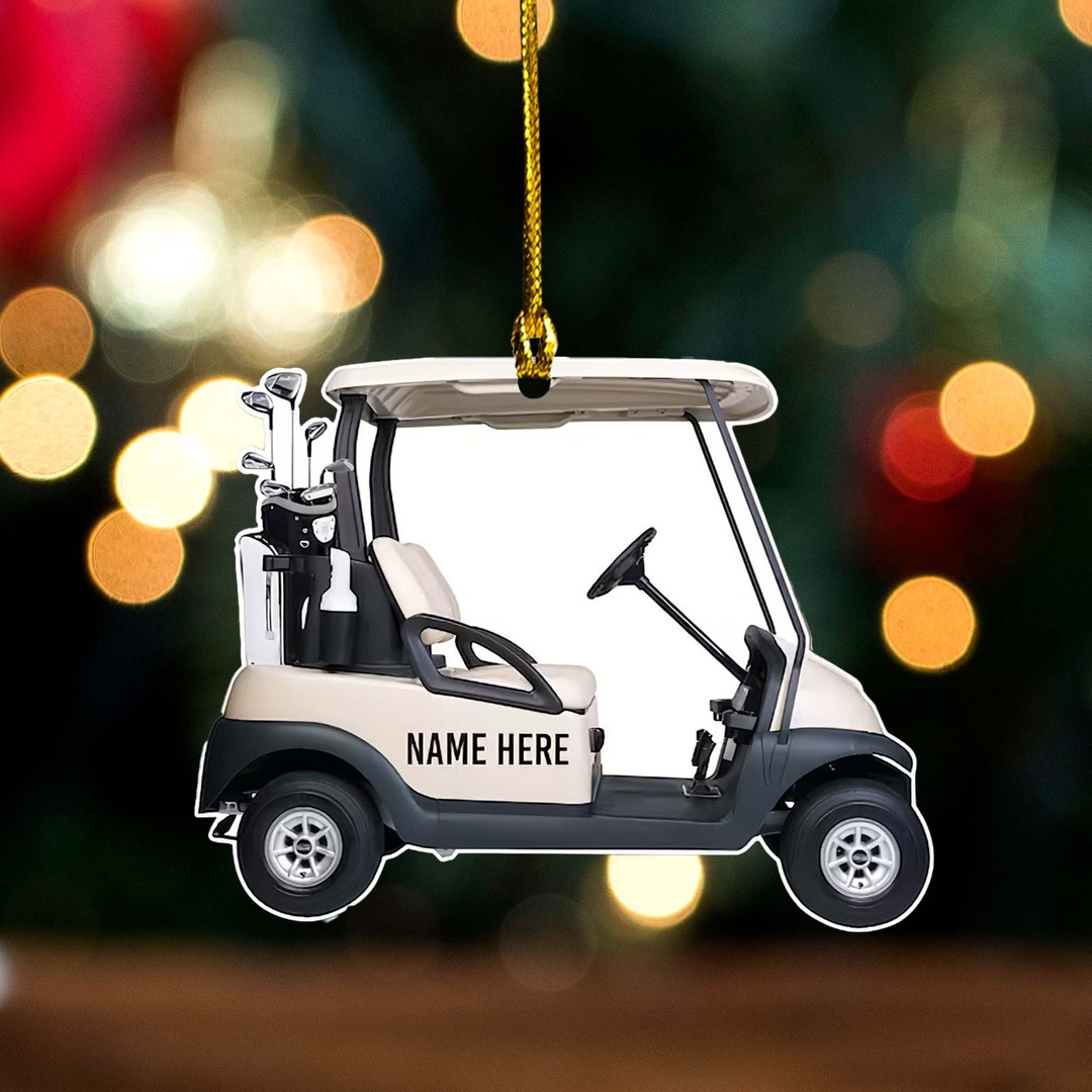 Personalized Golf Cart Ornament Funny Golf Ornament Golf - Etsy